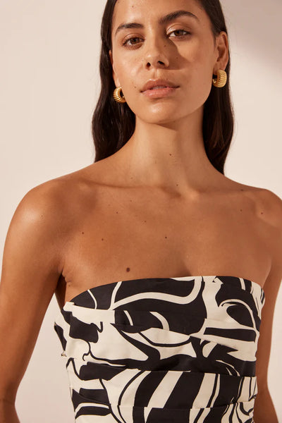 Shona Joy Azize Strapless Draped Maxi Dress – Savvy Brands