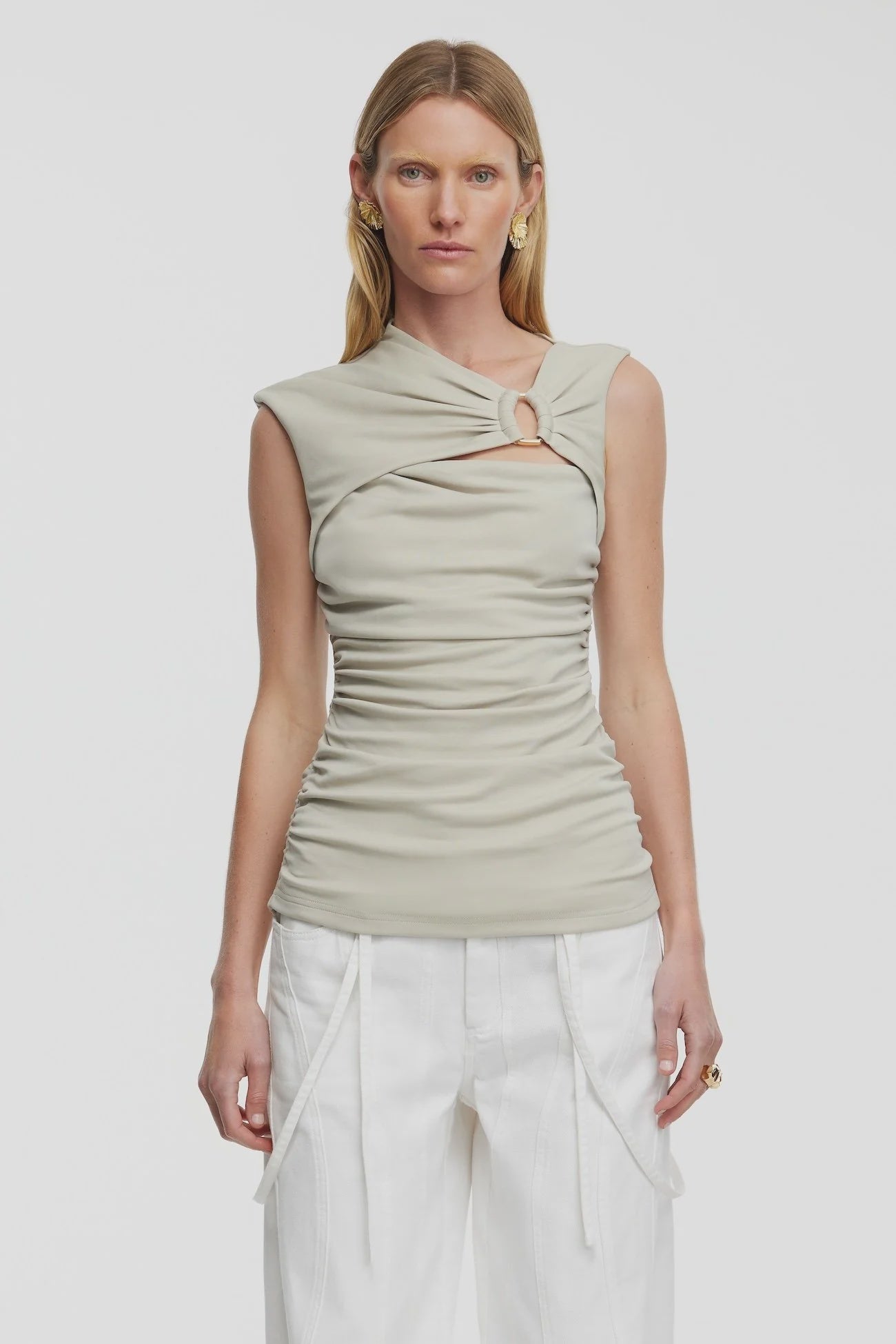 Acler Bridgham Top (Stone) – Savvy Brands